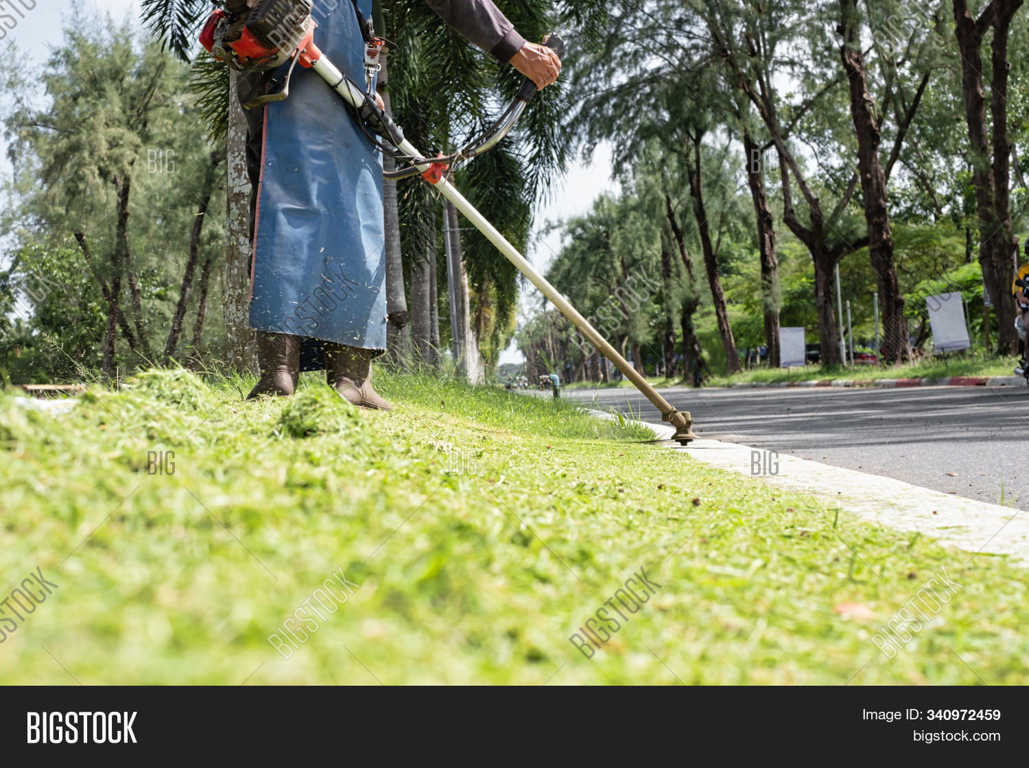 Male Worker Grass Image & Photo (Free Trial) | Bigstock
