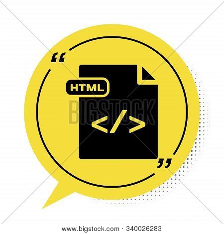 Black Html File Vector & Photo (Free Trial) | Bigstock