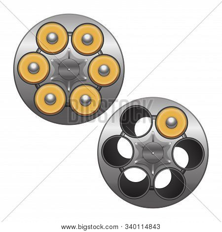 Revolver Cylinder Vector
