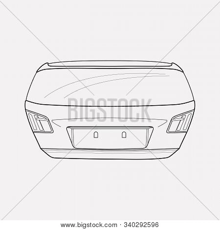 Tailgate Icon Line Vector & Photo (Free Trial) | Bigstock