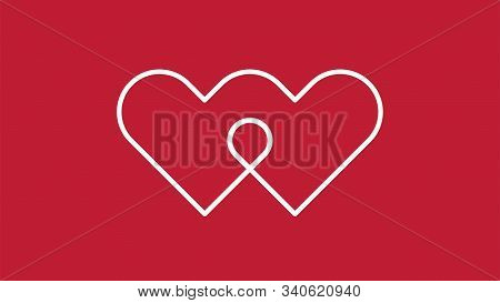 Two Red Love Hearts Joined Images, Illustrations & Vectors (Free ...
