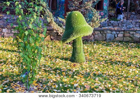 Green Mushroom Topiary Image & Photo (Free Trial) | Bigstock