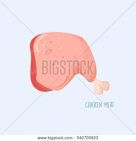 Chicken Meat Icon Set Vector & Photo (Free Trial) | Bigstock