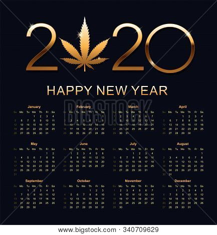 Marijuana Calendar Vector & Photo (Free Trial) | Bigstock
