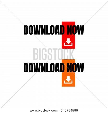Download Now Button Vector & Photo (Free Trial) | Bigstock