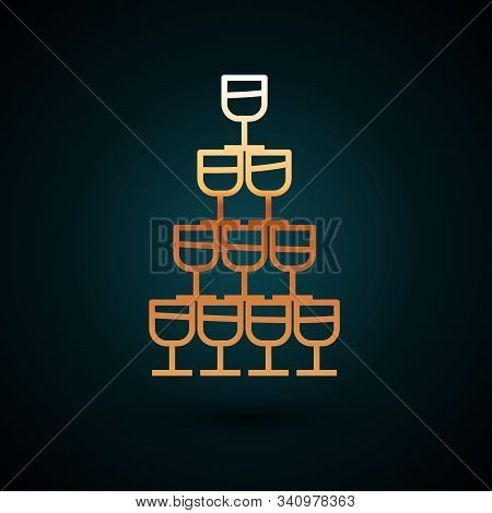 Gold Line Wine Vector & Photo (Free Trial) | Bigstock