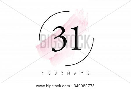 Number 31 Watercolor Vector & Photo (Free Trial) | Bigstock