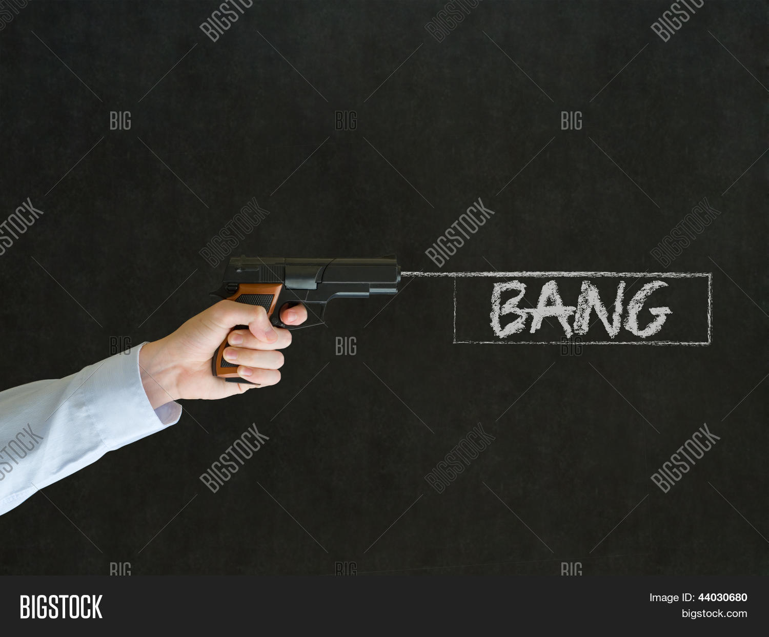 Man Pointing Gun Bang Image & Photo (Free Trial) | Bigstock