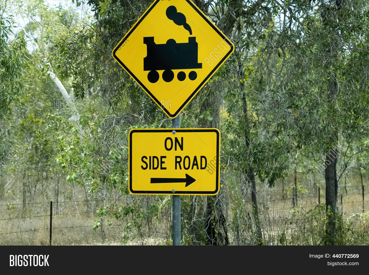 Side Road Ahead Sign