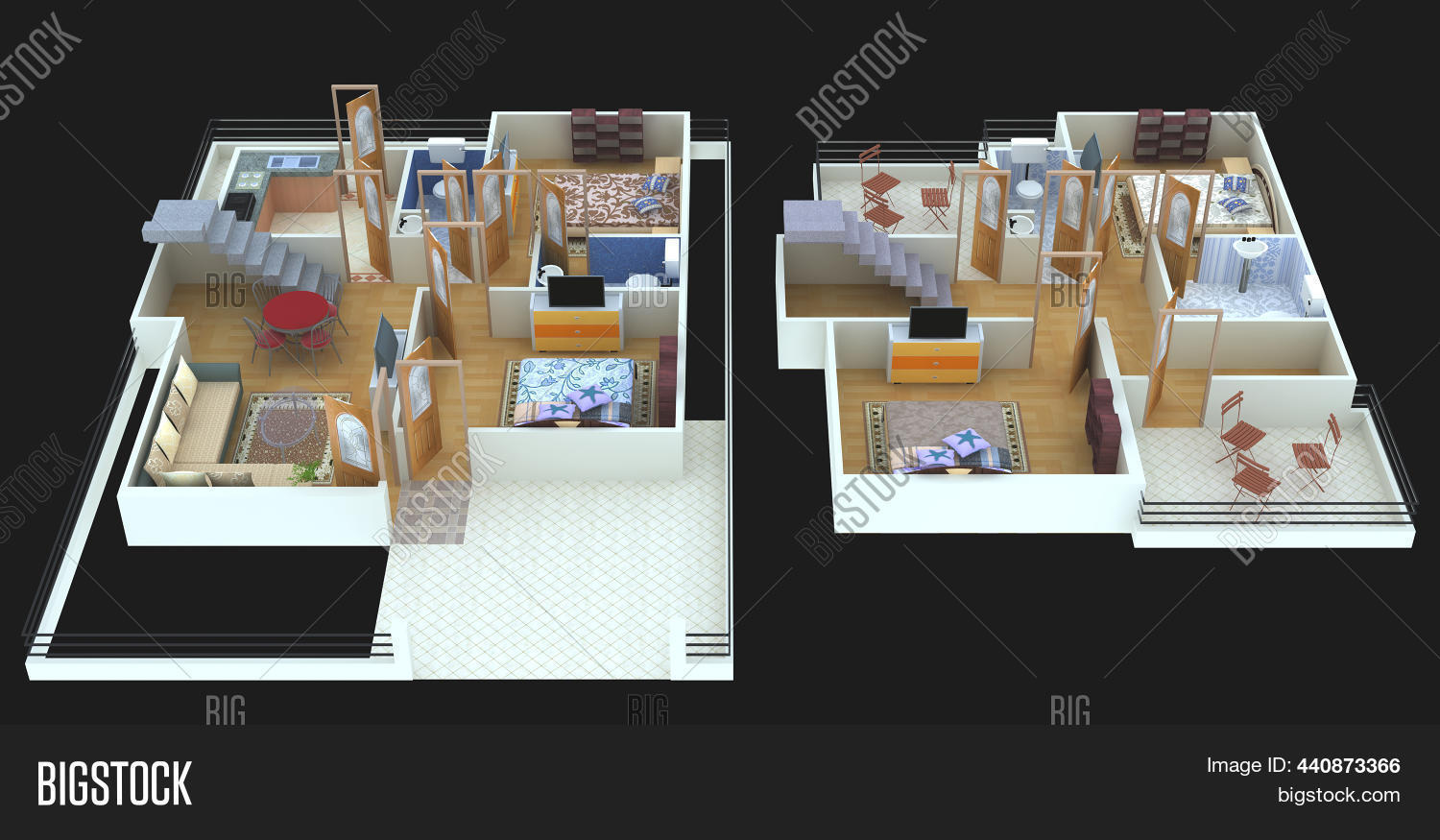 Floor Plan House Top Image & Photo (Free Trial) | Bigstock