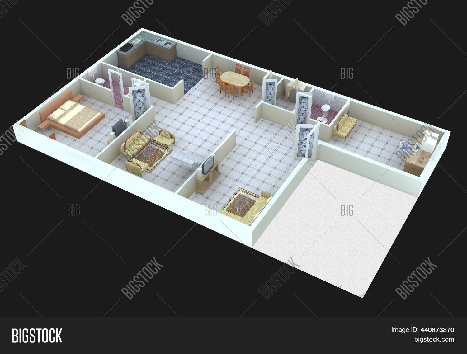 Floor Plan House Top Image & Photo (Free Trial) | Bigstock