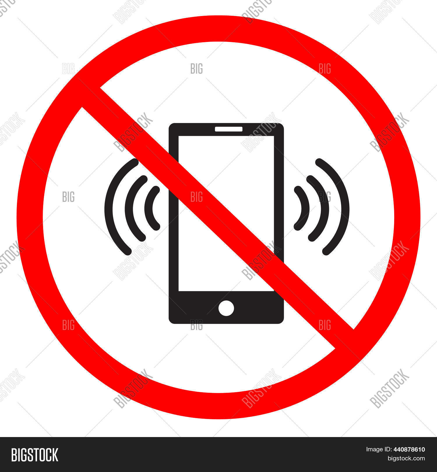 No Calling Label On Image & Photo (Free Trial) | Bigstock