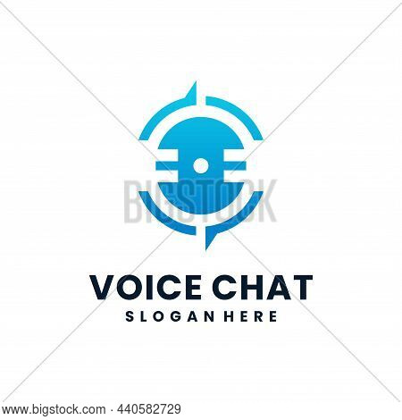 Voice Chat Logo Vector & Photo (Free Trial) | Bigstock
