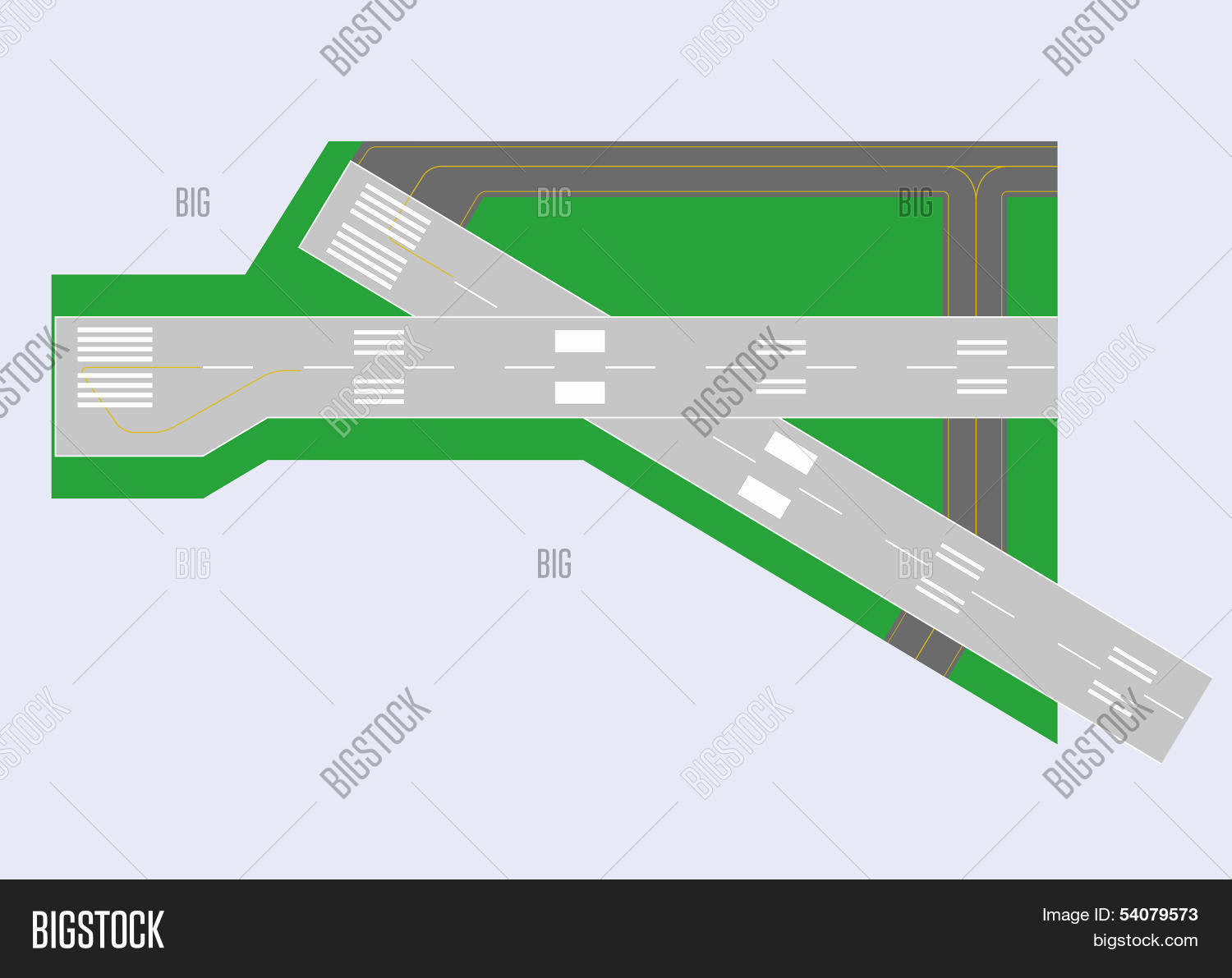 Airport Runway. Top Vector & Photo (Free Trial) | Bigstock