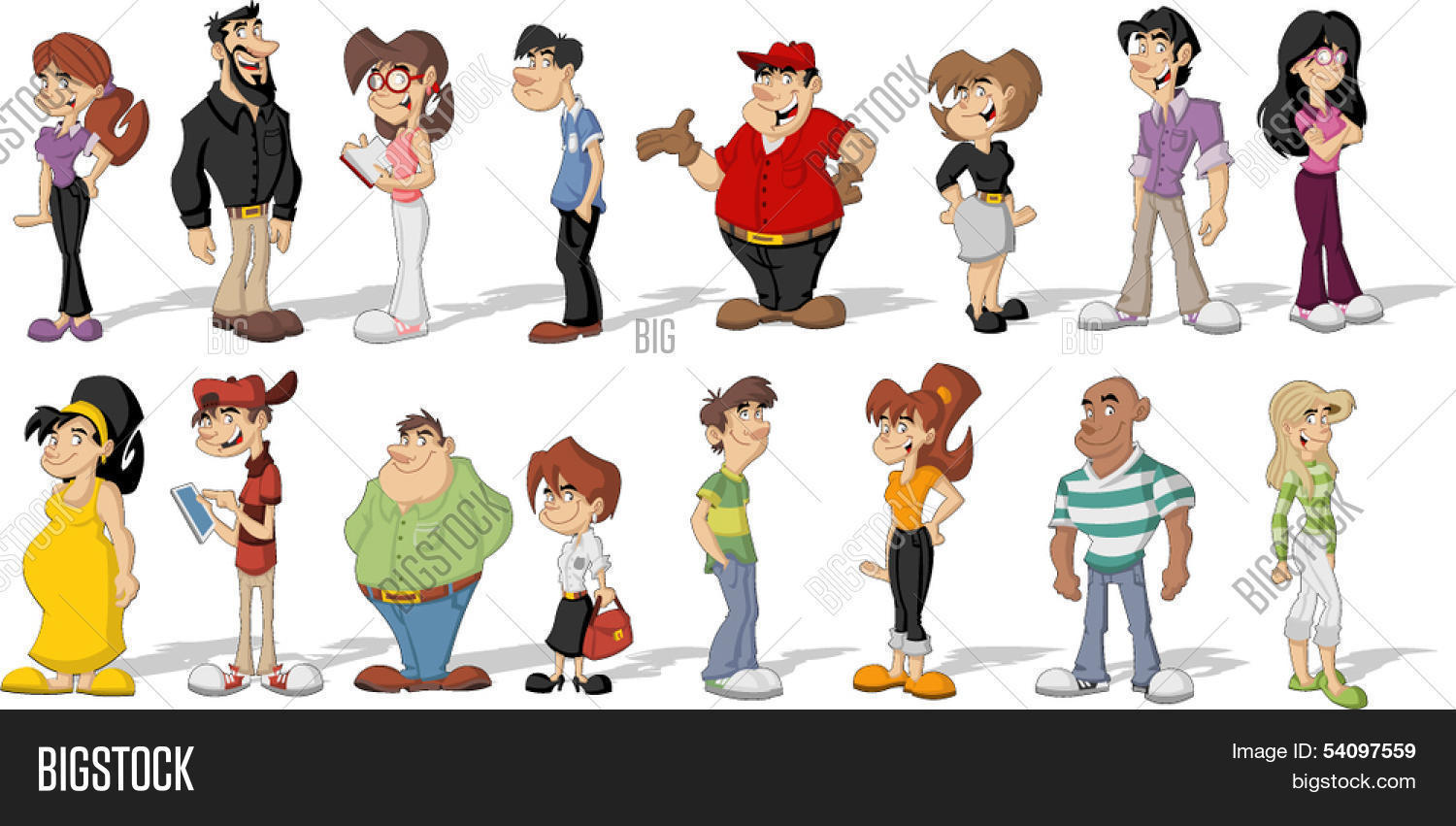 Big Group Happy Vector & Photo (Free Trial) | Bigstock