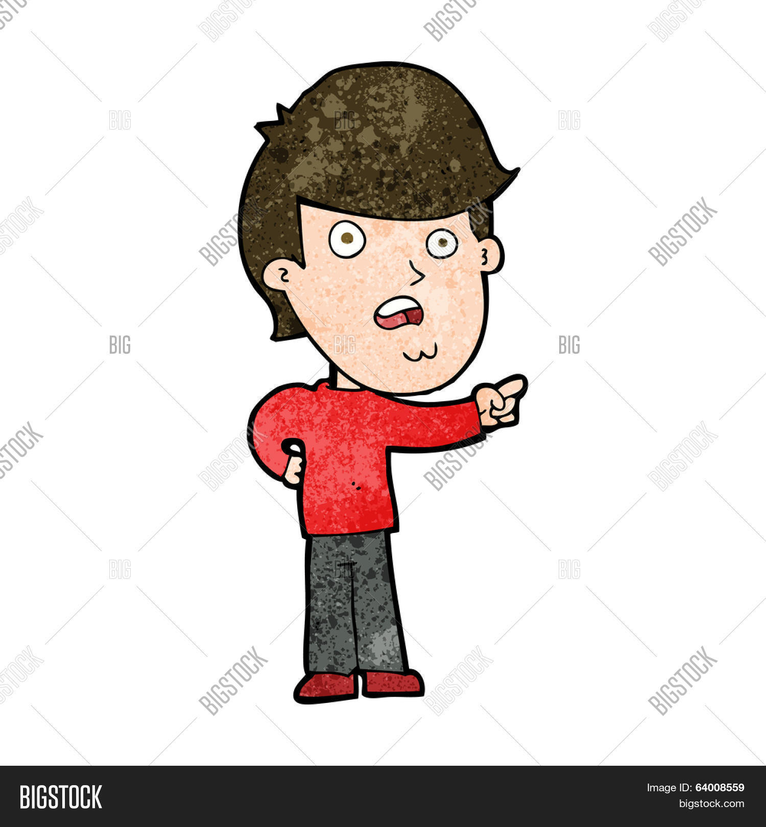 Cartoon Shocked Man Vector & Photo (Free Trial) | Bigstock