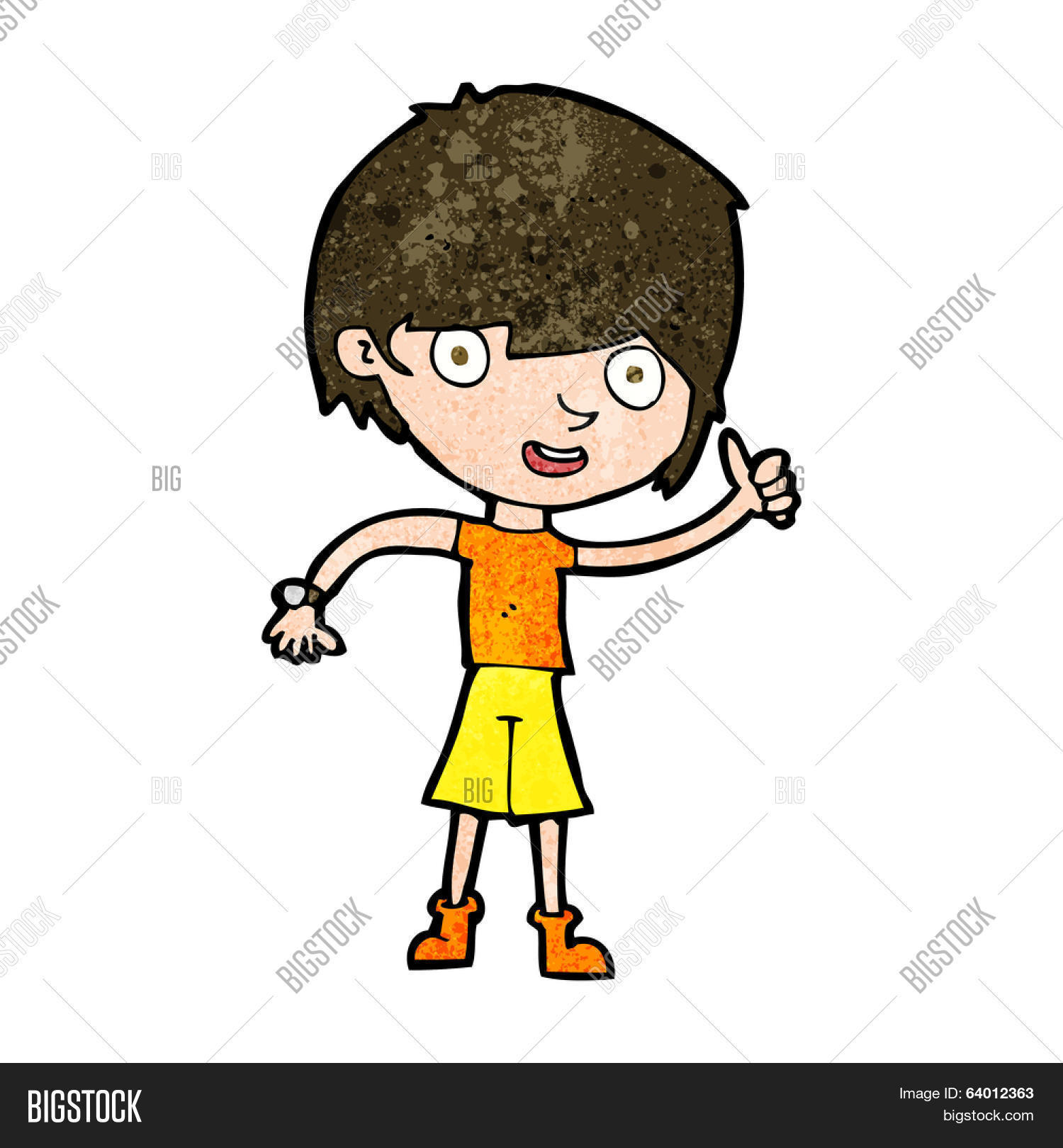 Cartoon Boy Positive Vector & Photo (Free Trial) | Bigstock