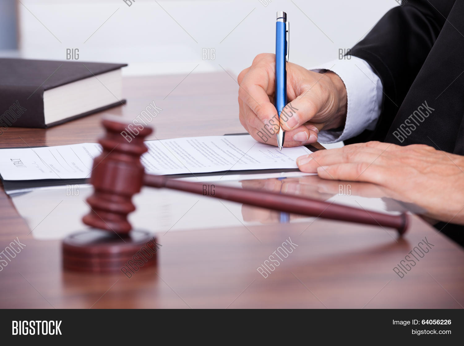 Male Judge Writing On Image & Photo (Free Trial) | Bigstock