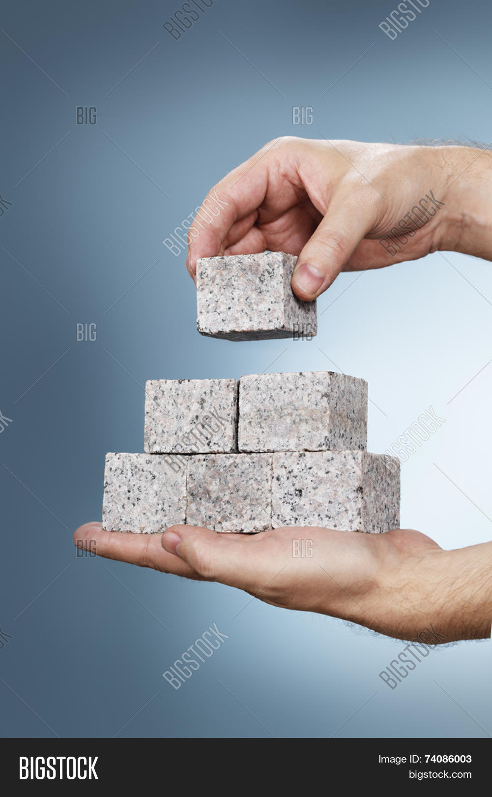 Man Building Pyramid Image & Photo (Free Trial) | Bigstock