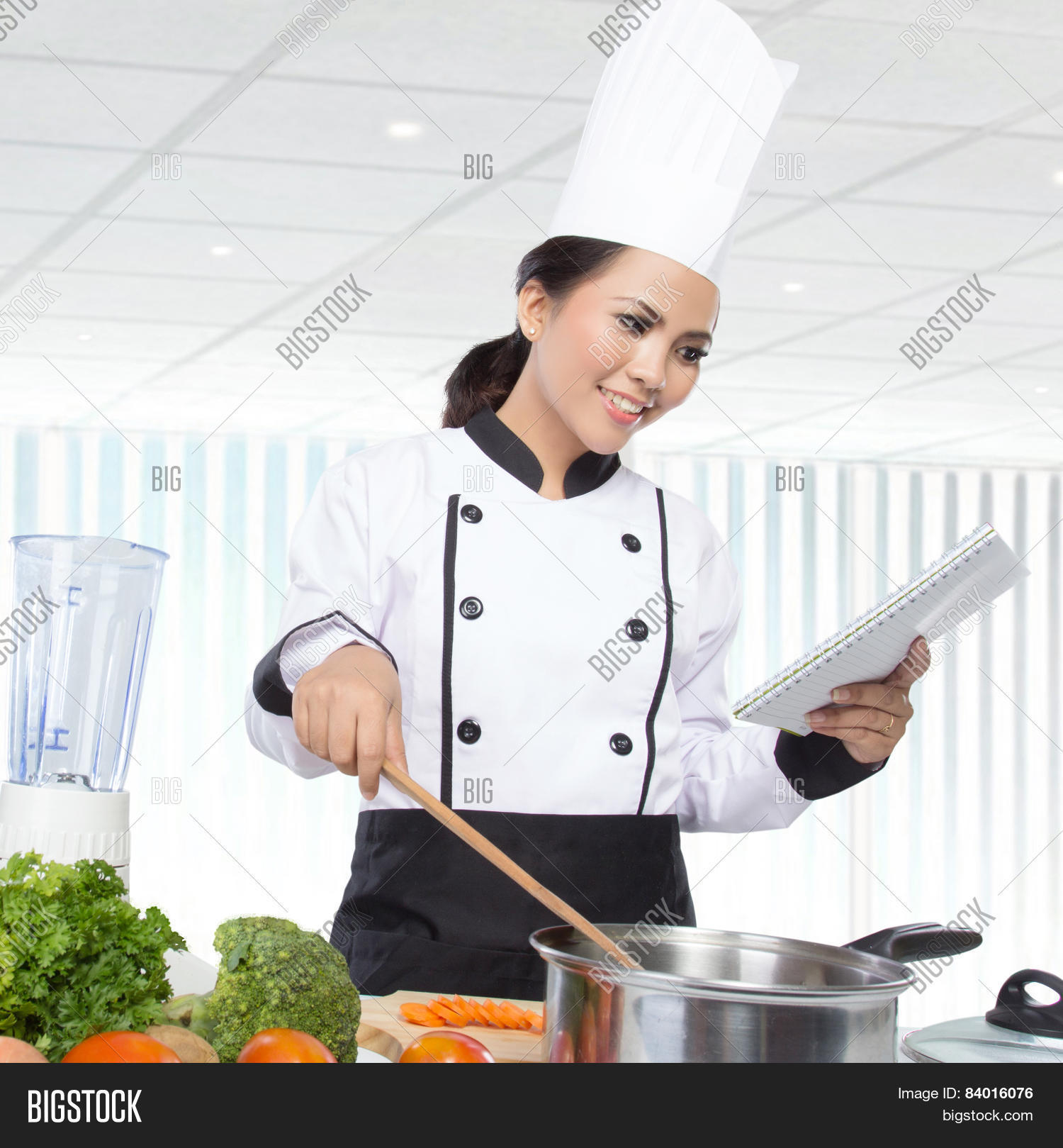 Female Chef Cooking Image & Photo (Free Trial) | Bigstock