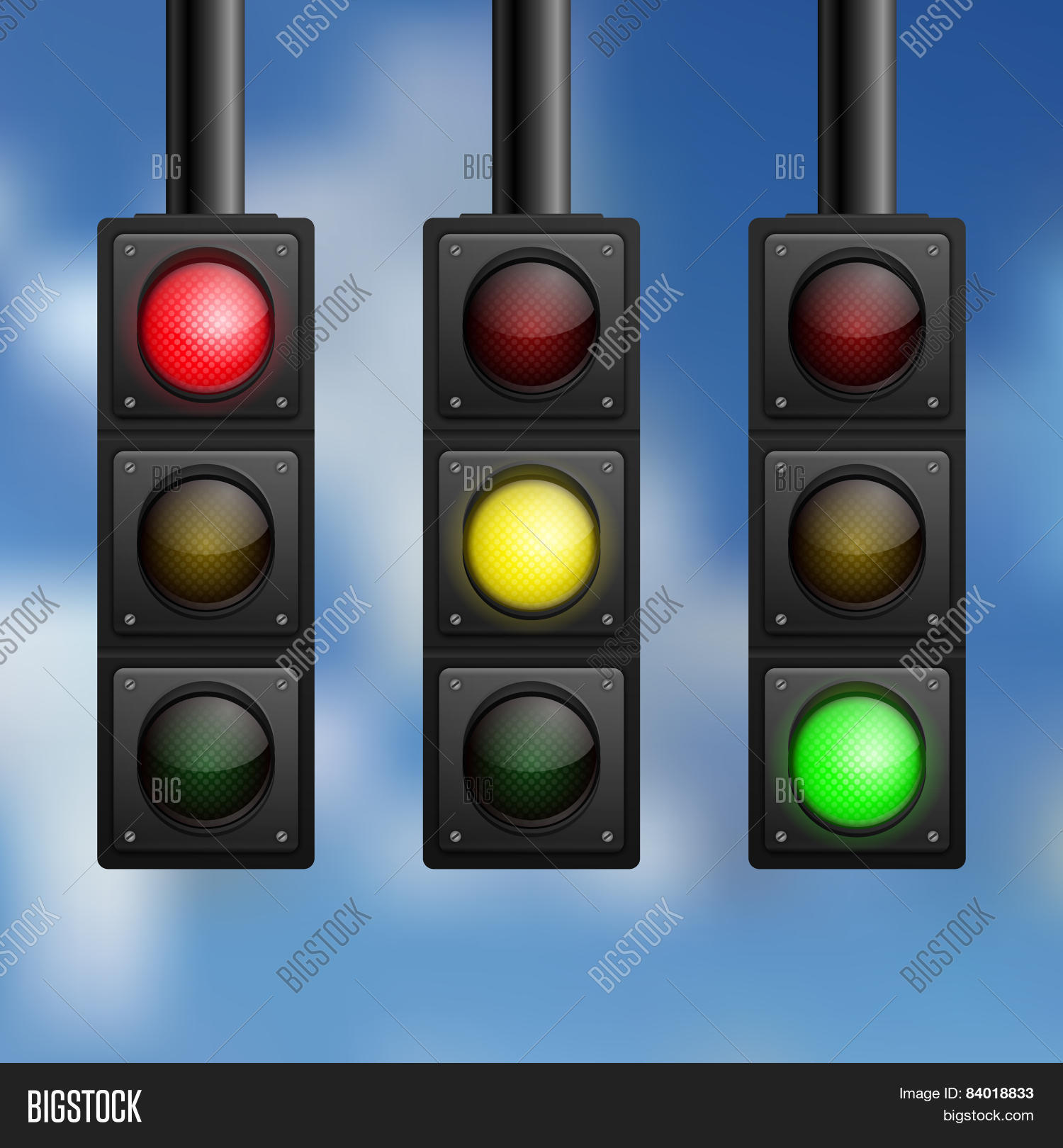 Realistic Traffic Vector & Photo (Free Trial) | Bigstock