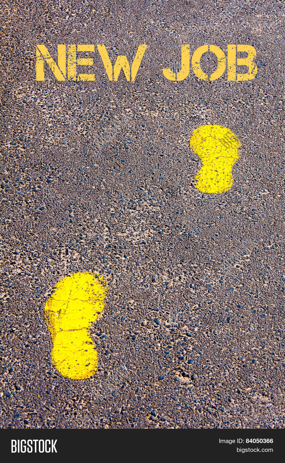 Yellow Footsteps On Image & Photo (Free Trial) | Bigstock