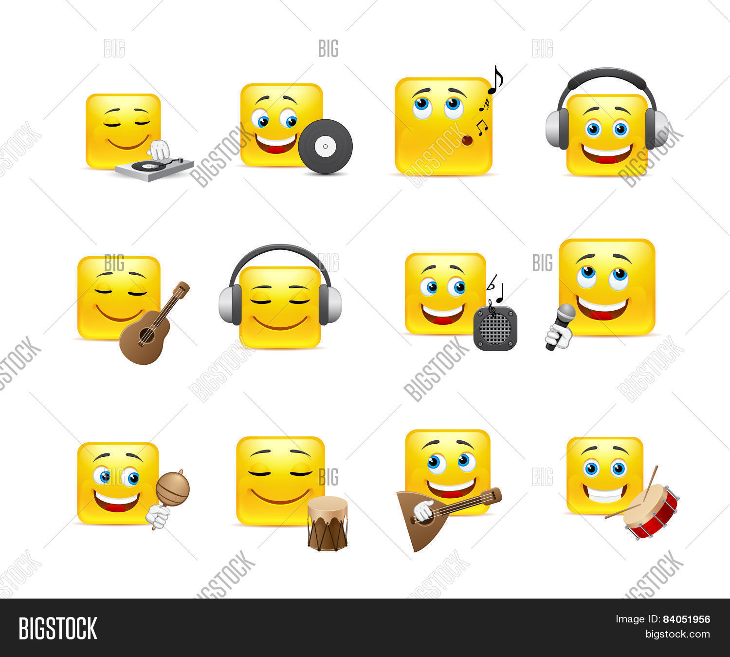 Smileys Musical Vector & Photo (Free Trial) | Bigstock