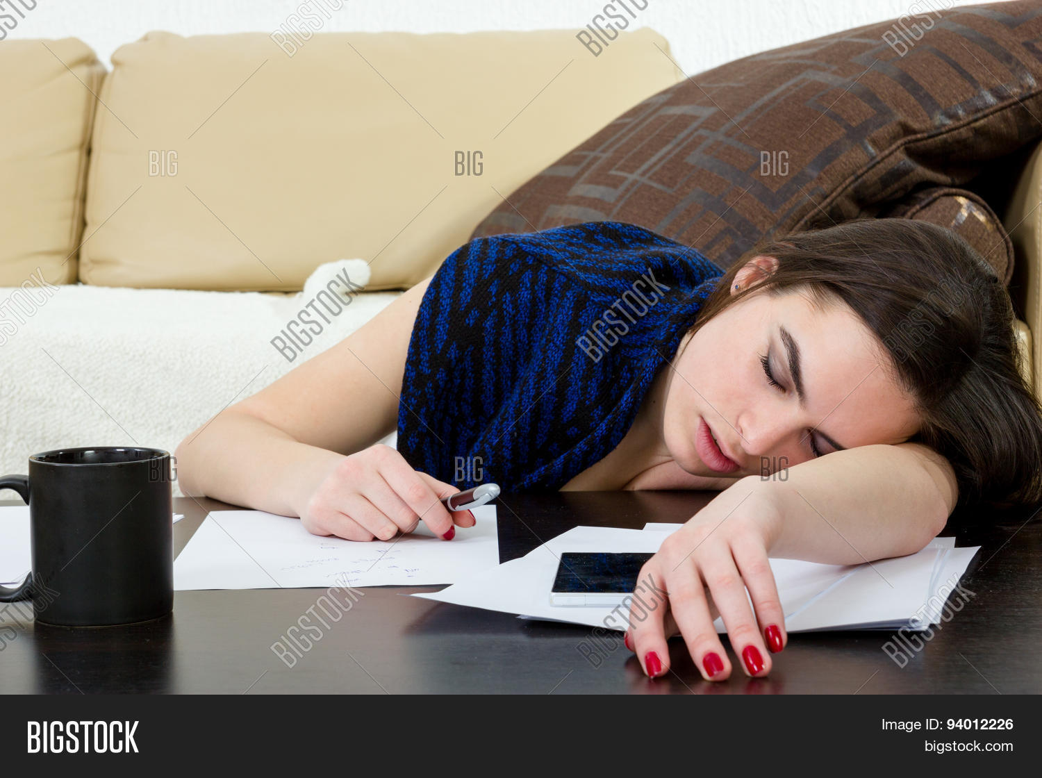 Student Tired Sleeping Image & Photo (Free Trial) | Bigstock