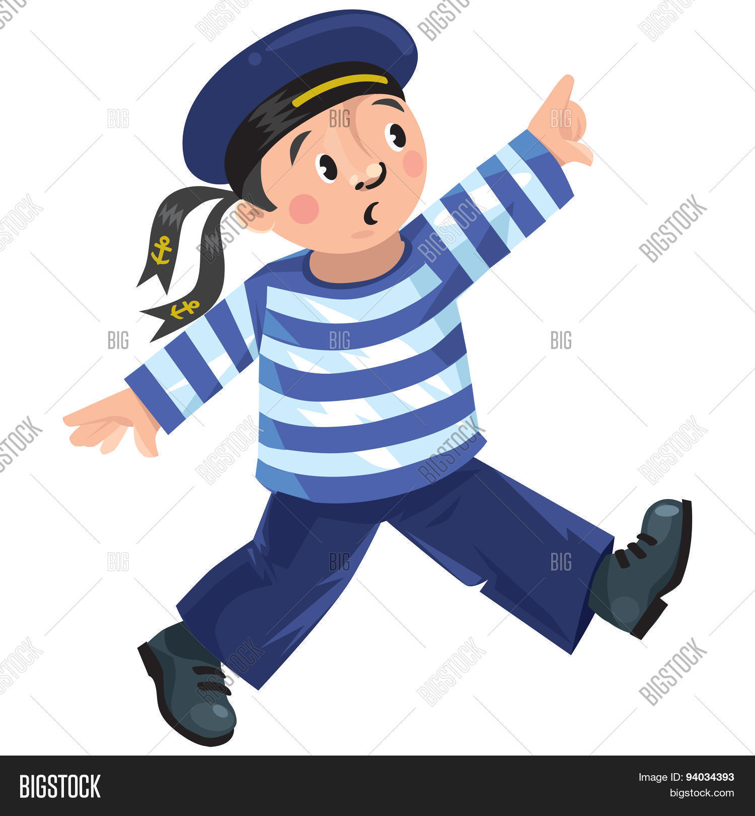 Happy Sailor Vector & Photo (Free Trial) | Bigstock