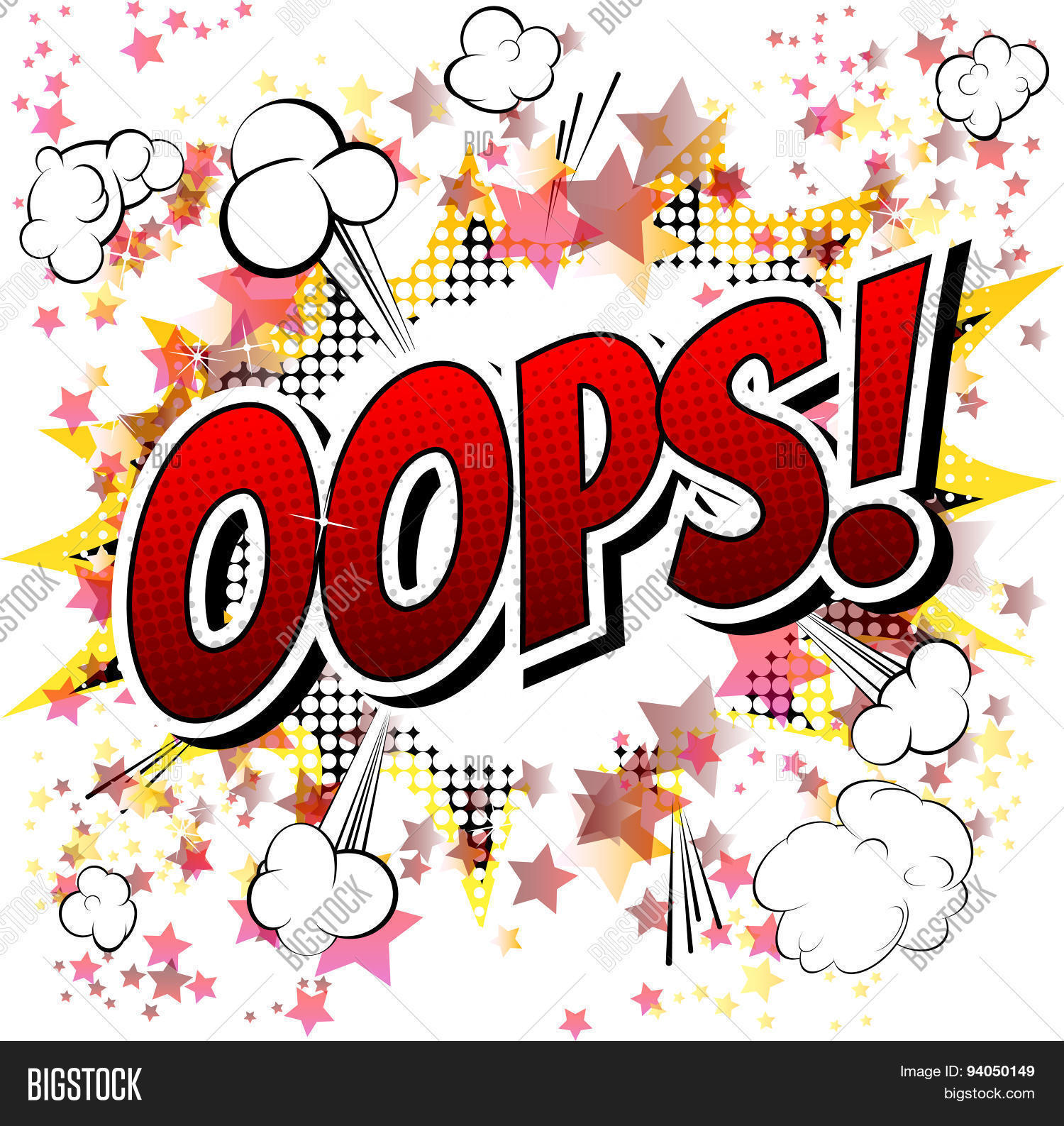 Oops - Comic Book Vector & Photo (Free Trial) | Bigstock