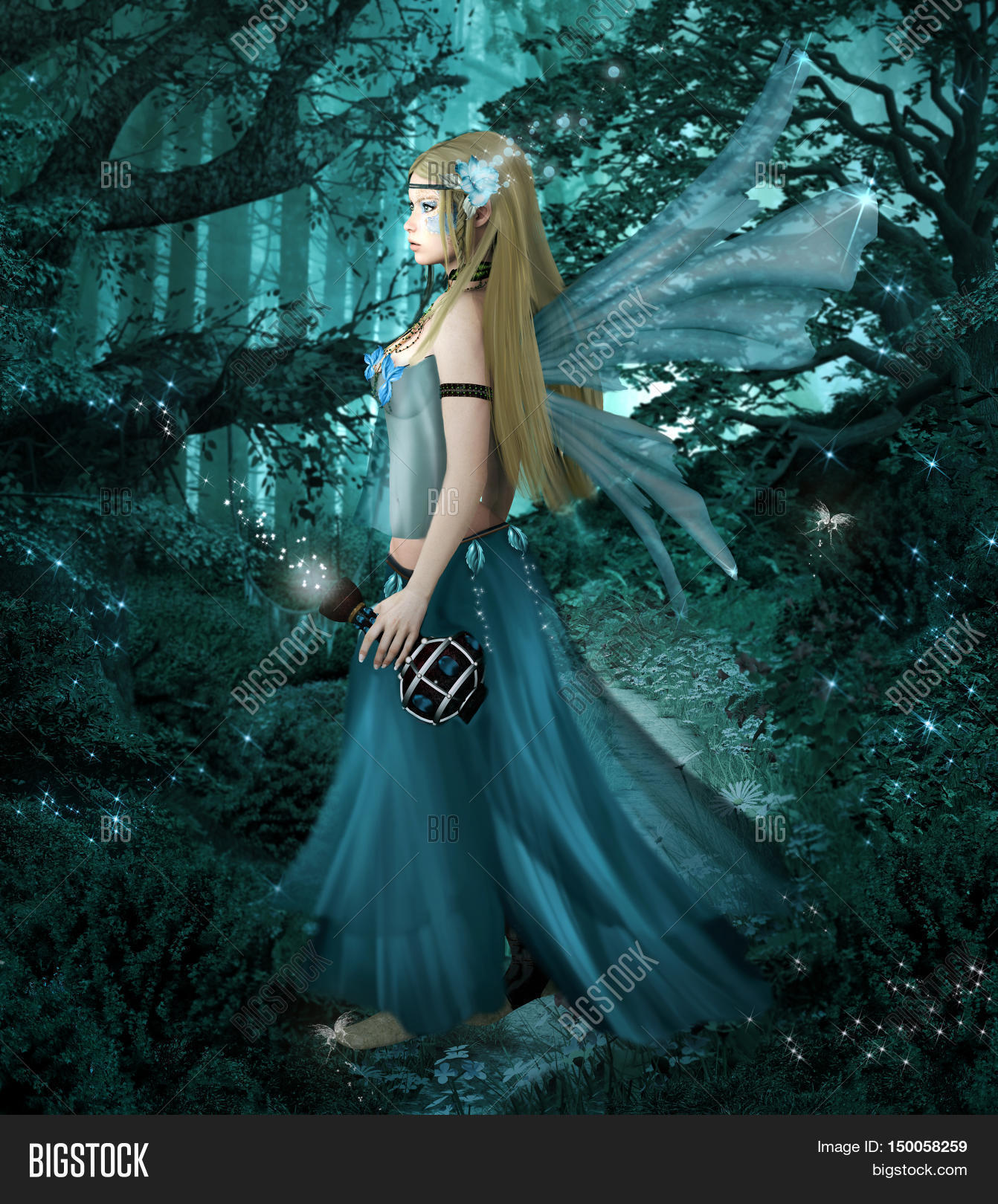 Blue Fairy Magic Image & Photo (Free Trial) | Bigstock