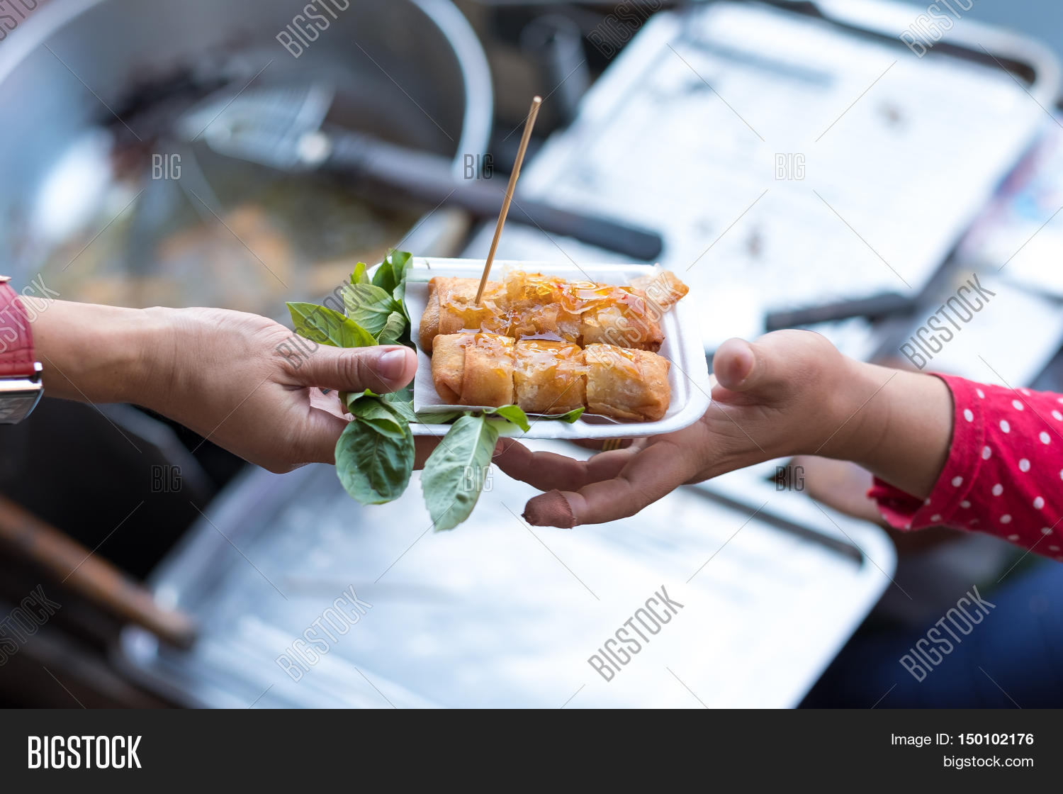 Fried Spring Roll Shop Image & Photo (Free Trial) | Bigstock