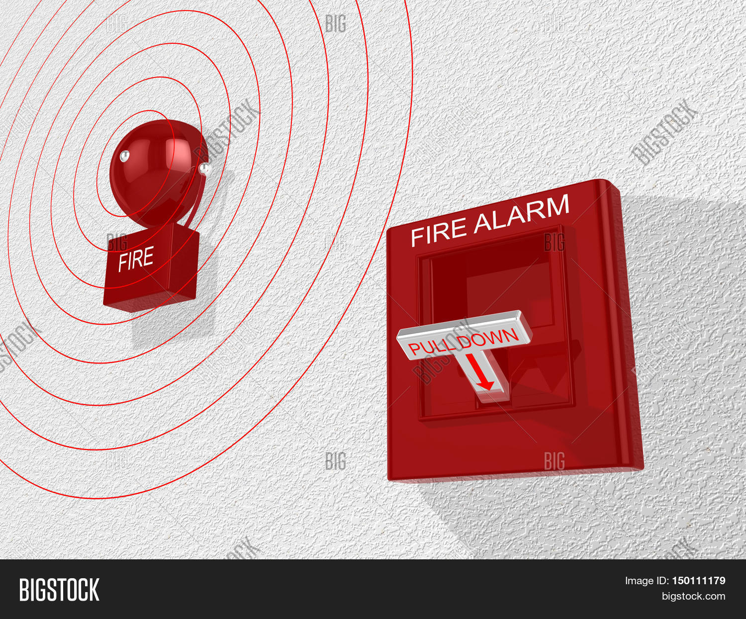 Red Fire Alarm Switch Image & Photo (Free Trial) | Bigstock