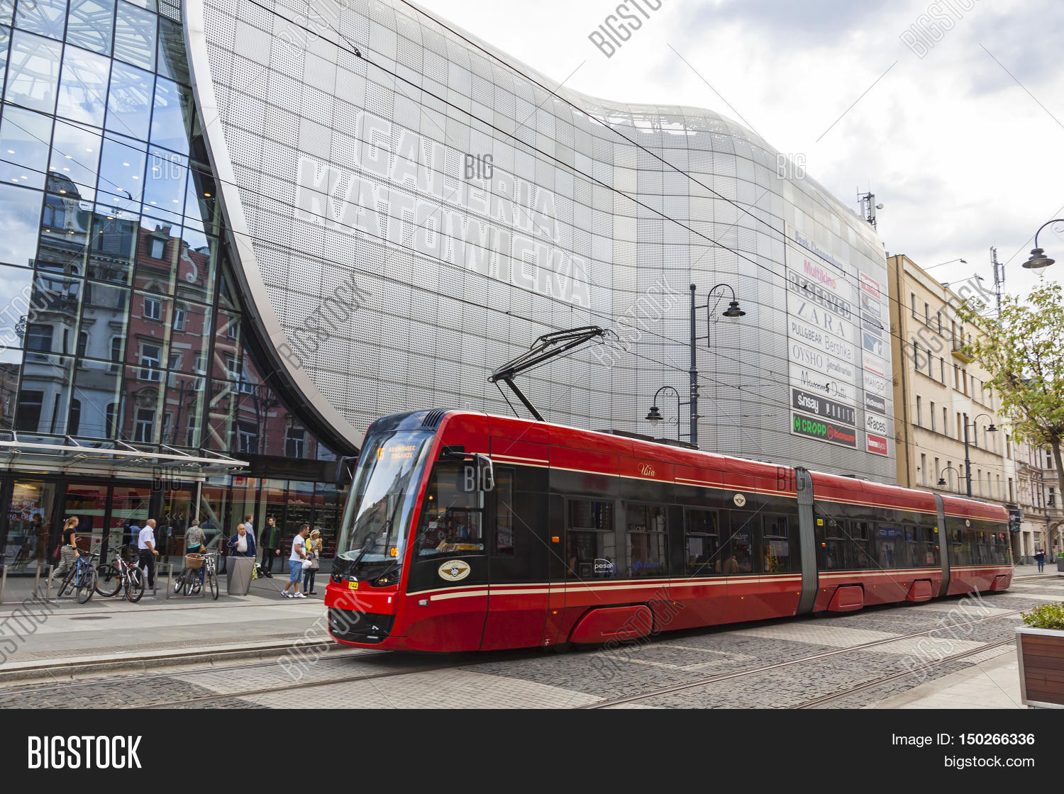 Red Tram On Street Image & Photo (Free Trial) | Bigstock