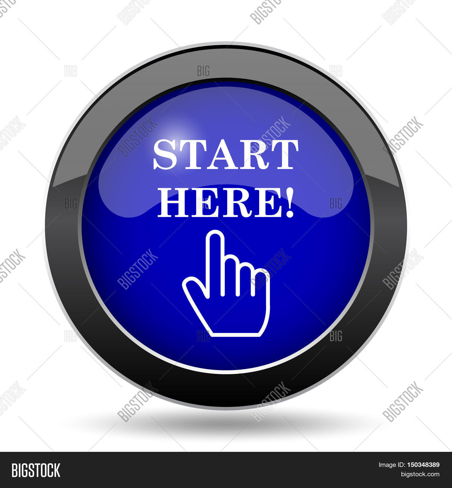 Start Here Icon Image & Photo (Free Trial) | Bigstock
