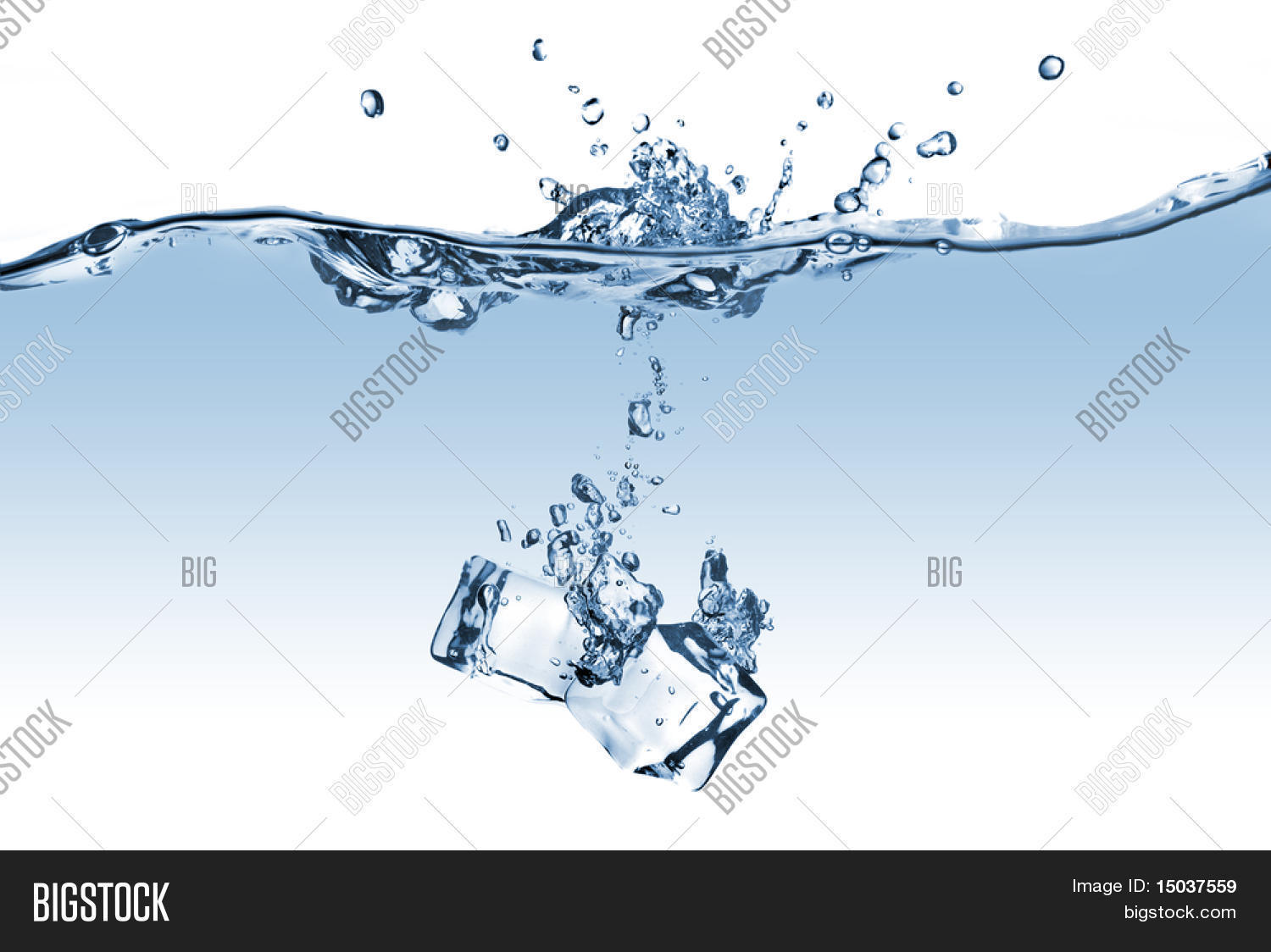 Ice Cubes Dropped Into Image & Photo (Free Trial) | Bigstock