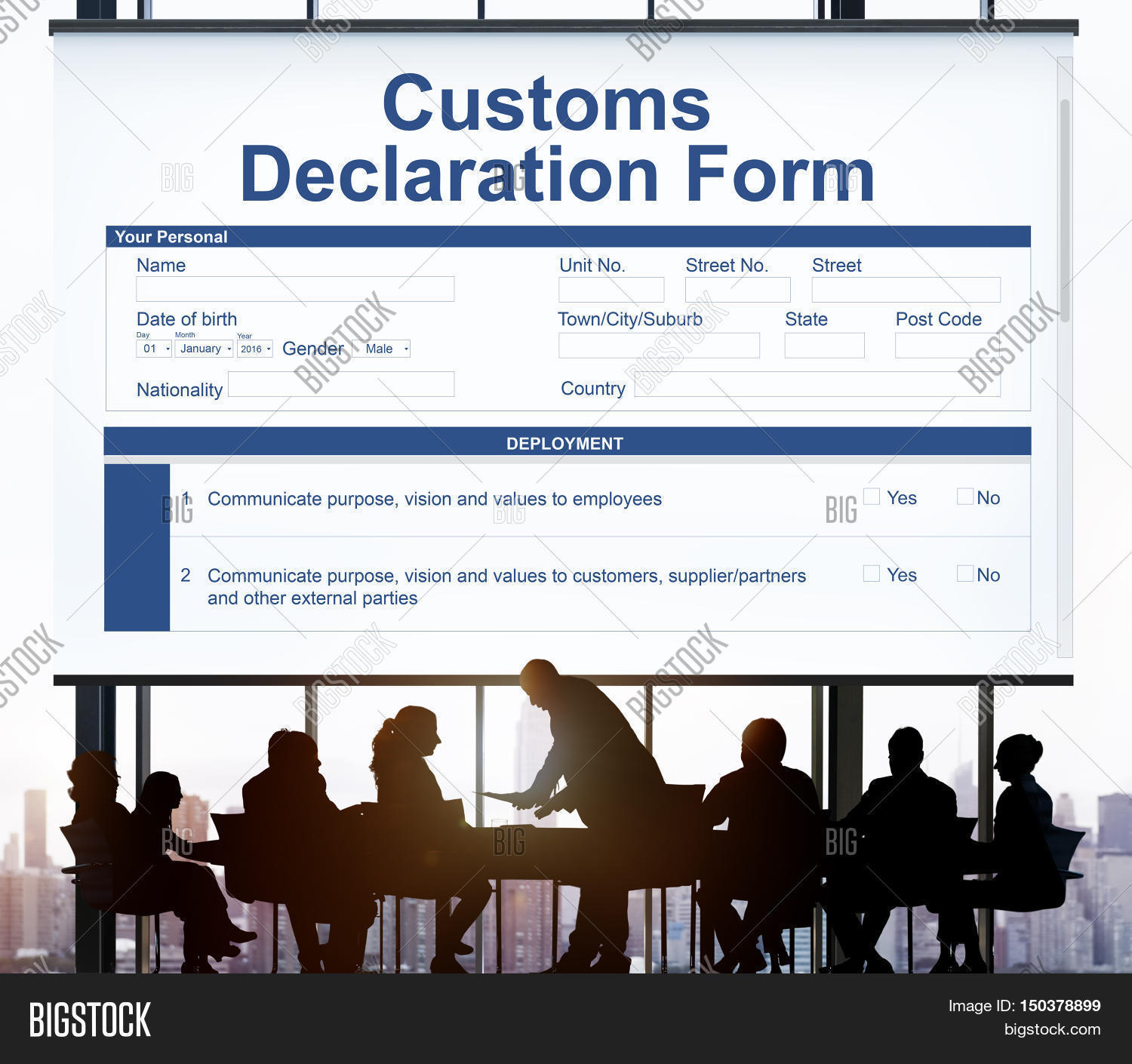 Customs Declaration Image & Photo (Free Trial) | Bigstock