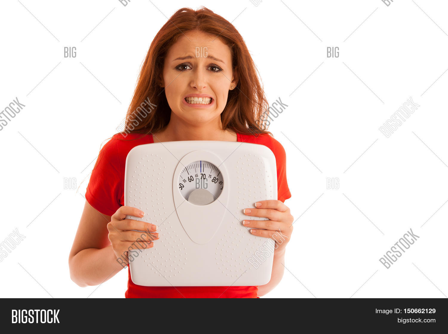 Woman Scale Unhappy Image & Photo (Free Trial) | Bigstock
