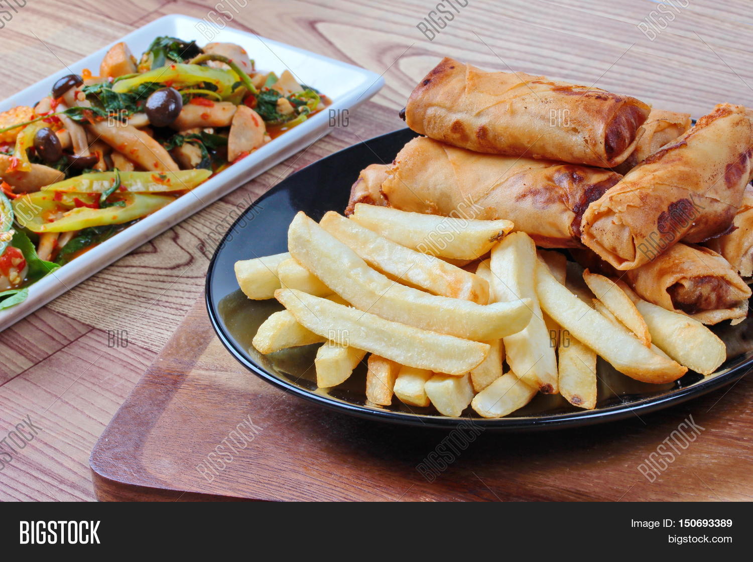 Deep Fried Spring Roll Image & Photo (Free Trial) | Bigstock