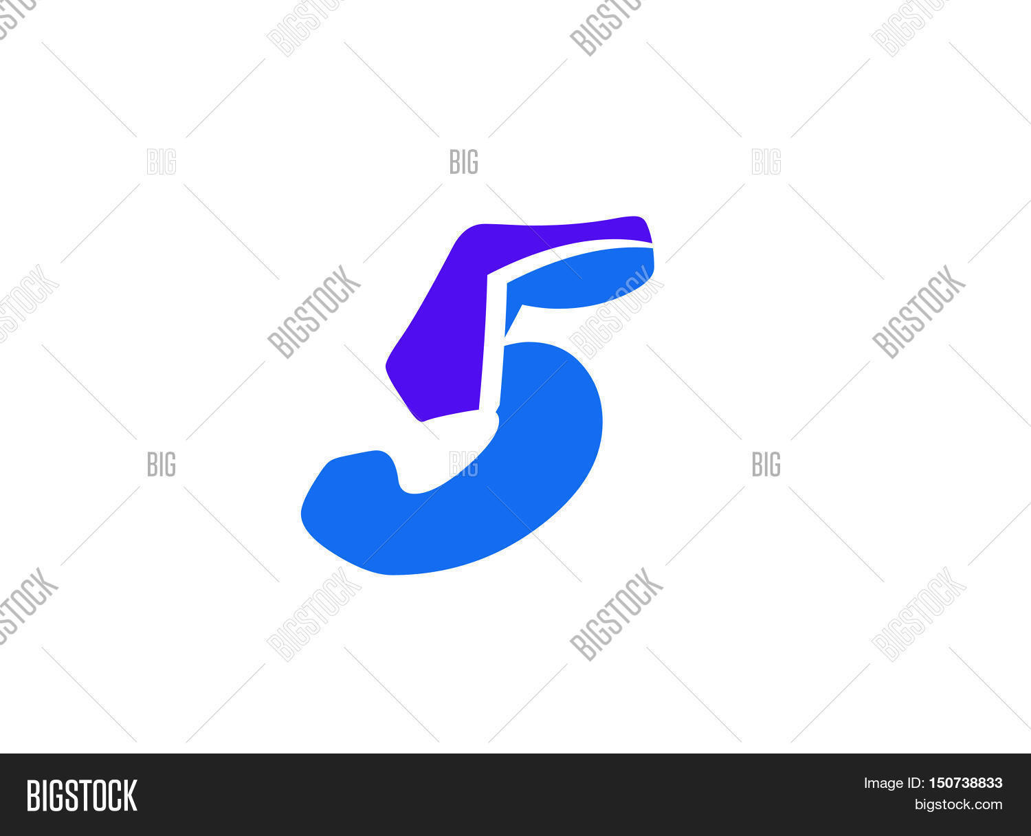 Number Logo Design. Vector & Photo (Free Trial) | Bigstock