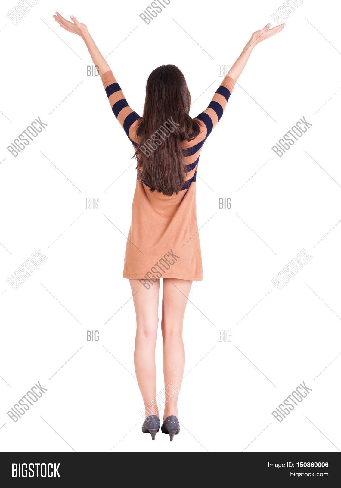 Back View Happy Woman Image & Photo (Free Trial) | Bigstock