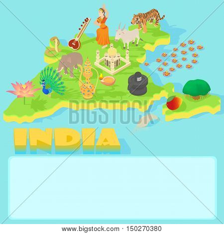 India Map Cartoon Vector & Photo (Free Trial) | Bigstock