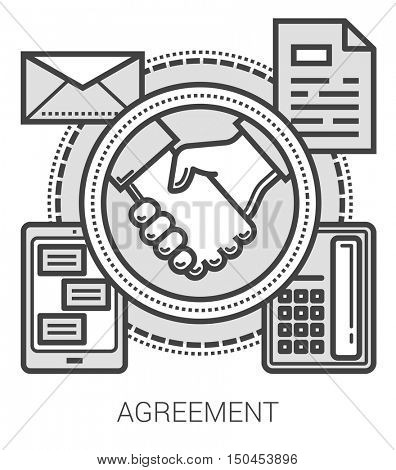 Agreement Infographic Vector & Photo (Free Trial) | Bigstock