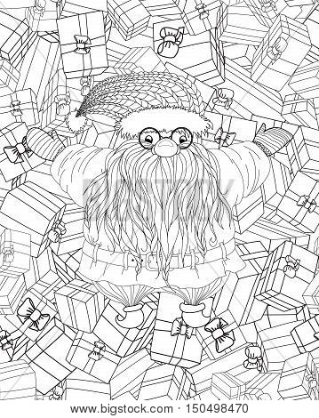 Santa Claus Zentangle Vector & Photo (Free Trial) | Bigstock