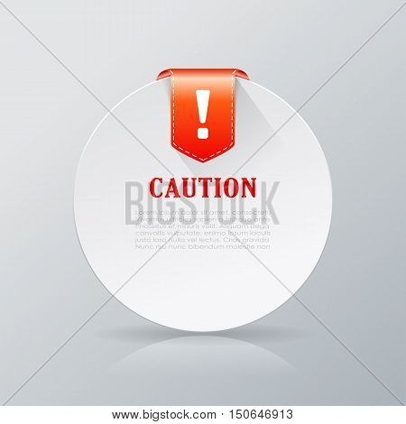 Caution Red Color Vector & Photo (Free Trial) | Bigstock