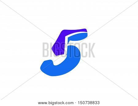Number Logo Design. Vector & Photo (Free Trial) | Bigstock