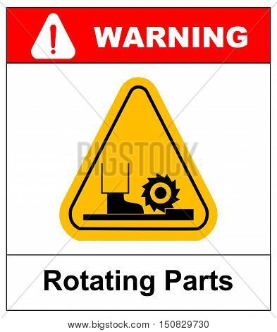 Rotating Parts Hazard Vector & Photo (Free Trial) | Bigstock