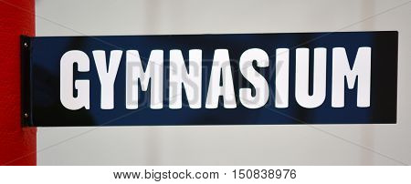Gymnasium Sign Symbol Image & Photo (Free Trial) | Bigstock