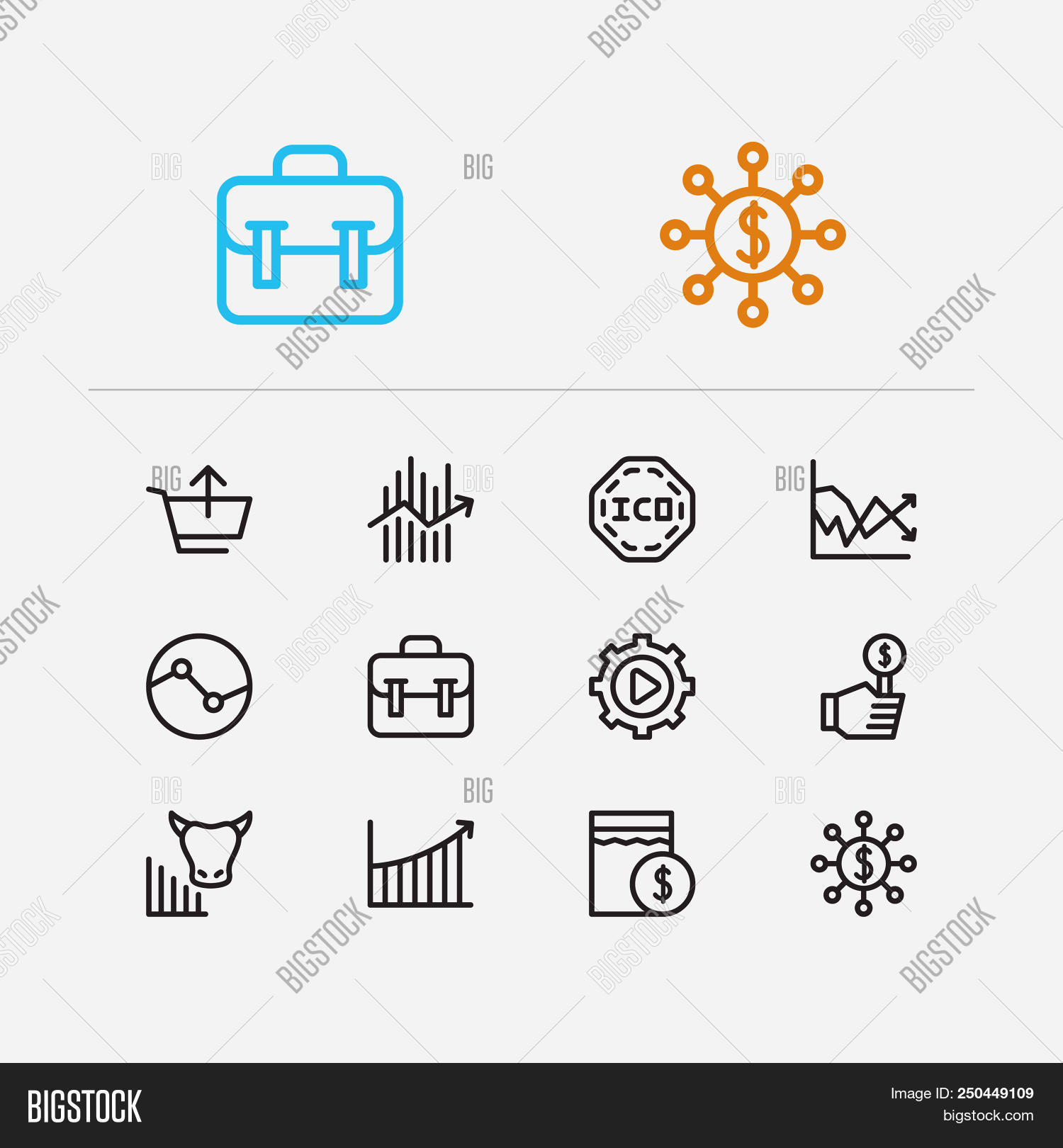 Trading Icons Set. Image & Photo (Free Trial) | Bigstock