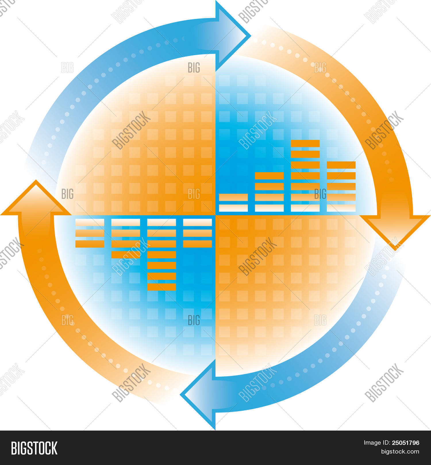 Vector y foto Flechas De Ciclo (prueba gratis) | Bigstock